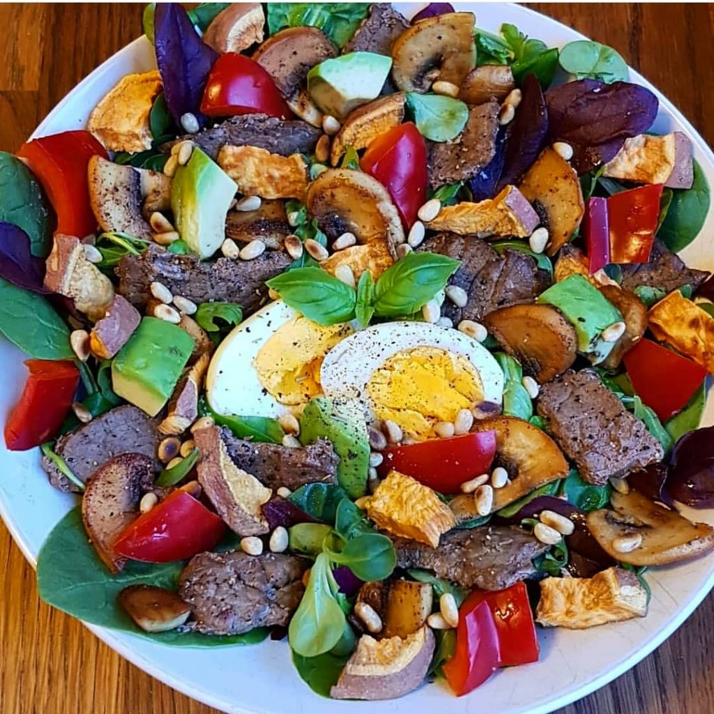 Biff salat ? - enkel, sunn, rask og veldig god middag - SportyBakerHansen